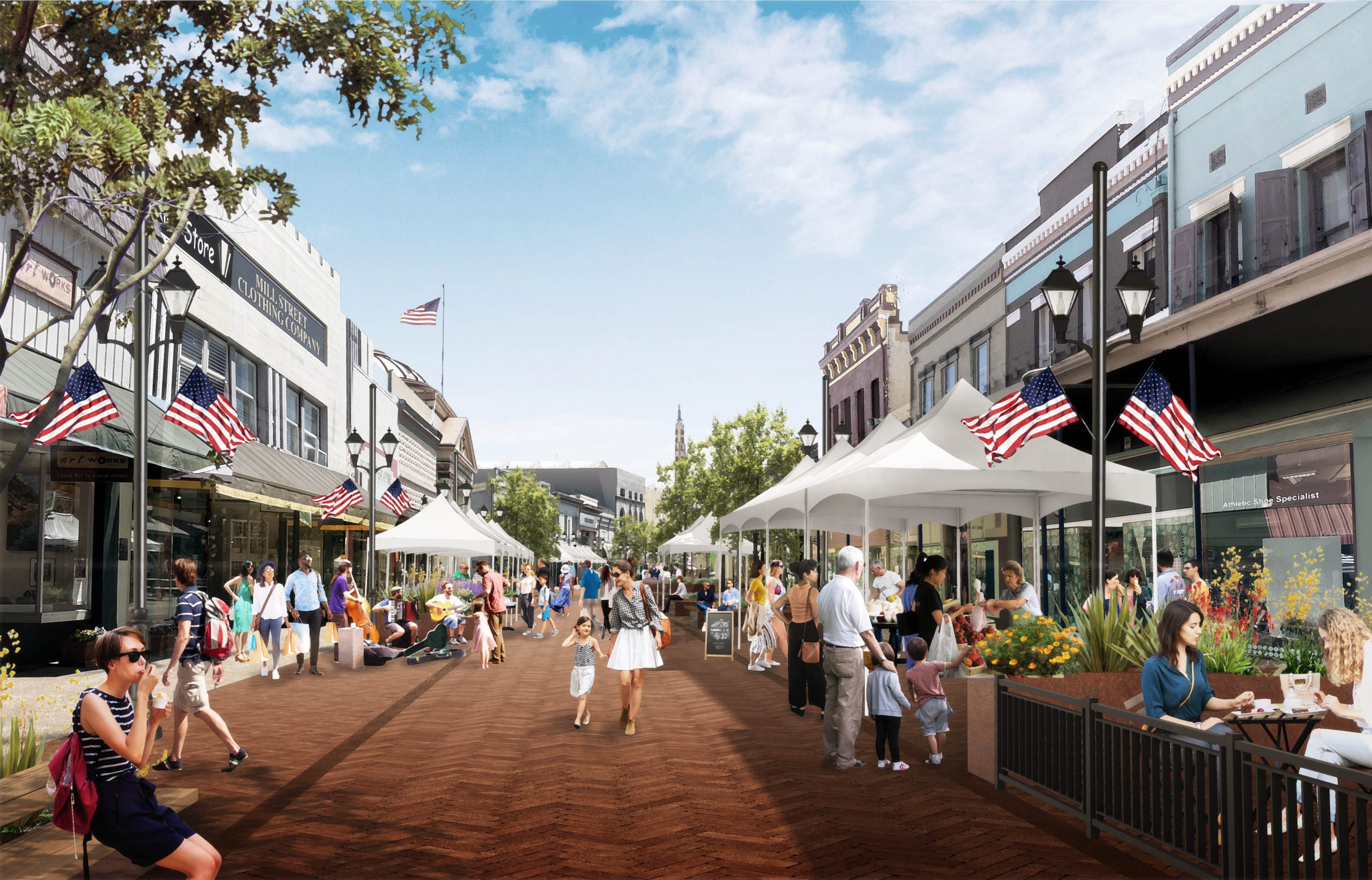 Mill Street Pedestrian Plaza - Atlas Lab - Atlas Lab